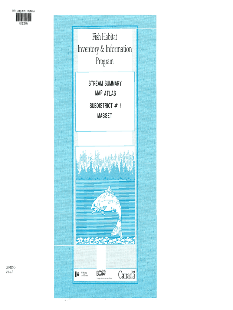 Fillable Online waves-vagues dfo-mpo gc Reconnaissance (1:20 000) Fish ...