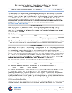 Fillable Online Certification of Qualifying Exigency for Military ...