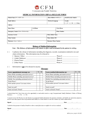 Fillable Online medical information (hipaa) release form Fax Email Print - pdfFiller