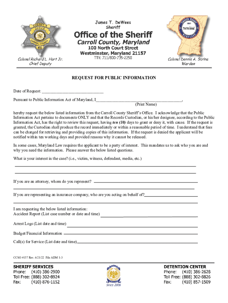 Fillable Online Public Information Act (PIA) Requests Fax Email Print ...