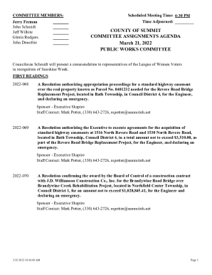 Fillable Online council summitoh Jeff Wilhite Fax Email Print - pdfFiller