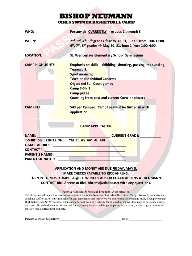 Fillable Online BISHOP NEUMANN Fax Email Print - pdfFiller