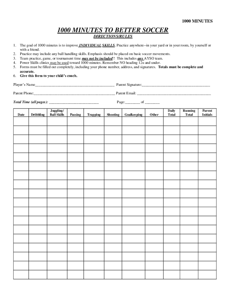 Fillable Online 1000 Touch Home WorkoutStay Sharp On The Ball At Home ...