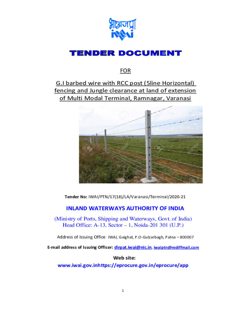 Fillable Online FOR G.I barbed wire with RCC post (5line Horizontal ...