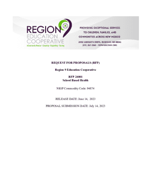 Fillable Online 2023 Focused Solicitation Request for Proposals (RFP ...