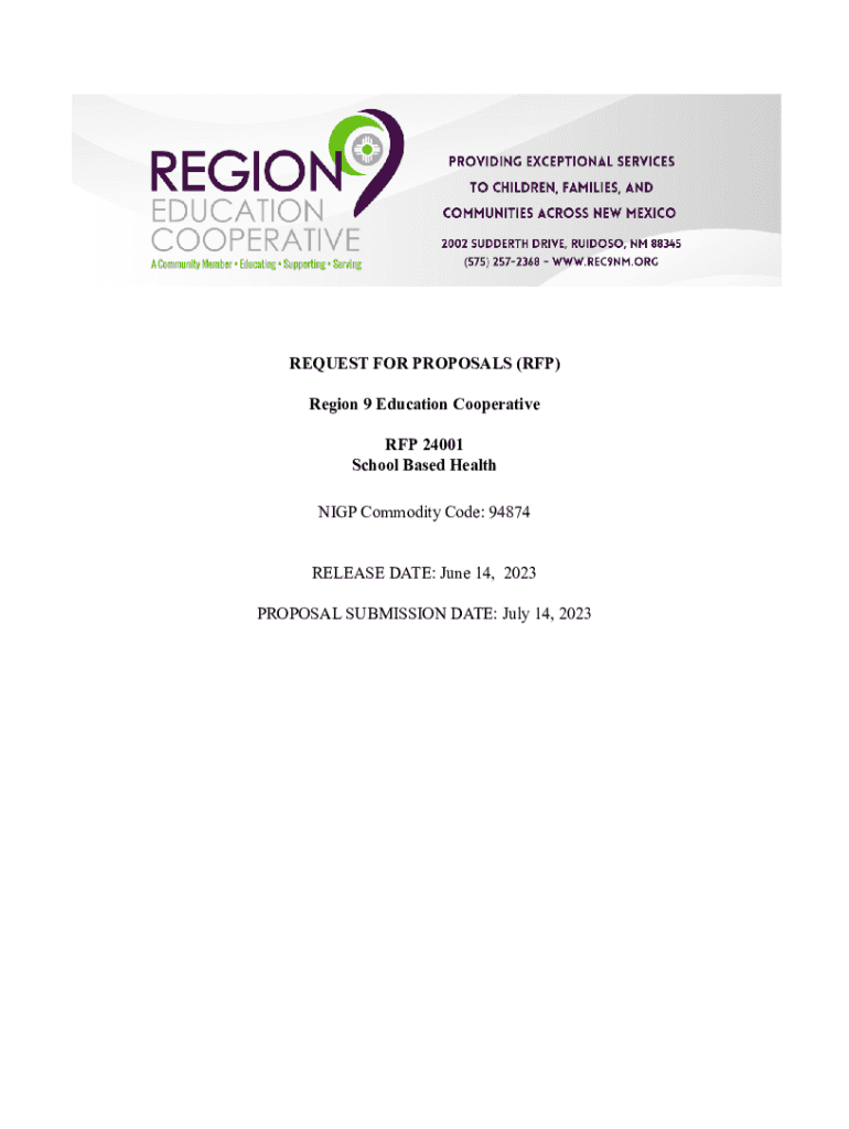 Fillable Online 2023 Focused Solicitation Request for Proposals (RFP ...