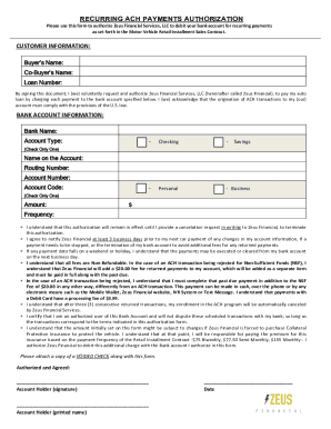 Fillable Online Authorization for Automatic Debit Card Payments Fax Email Print - pdfFiller