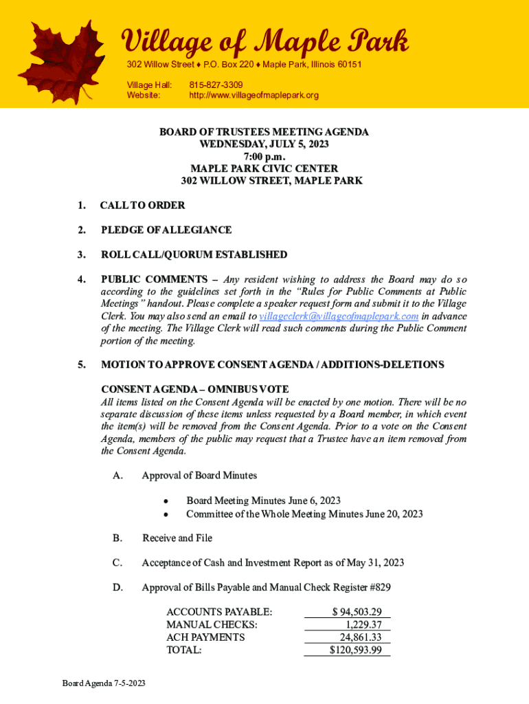 Fillable Online 302 WILLOW STREET, MAPLE PARK Fax Email Print - pdfFiller