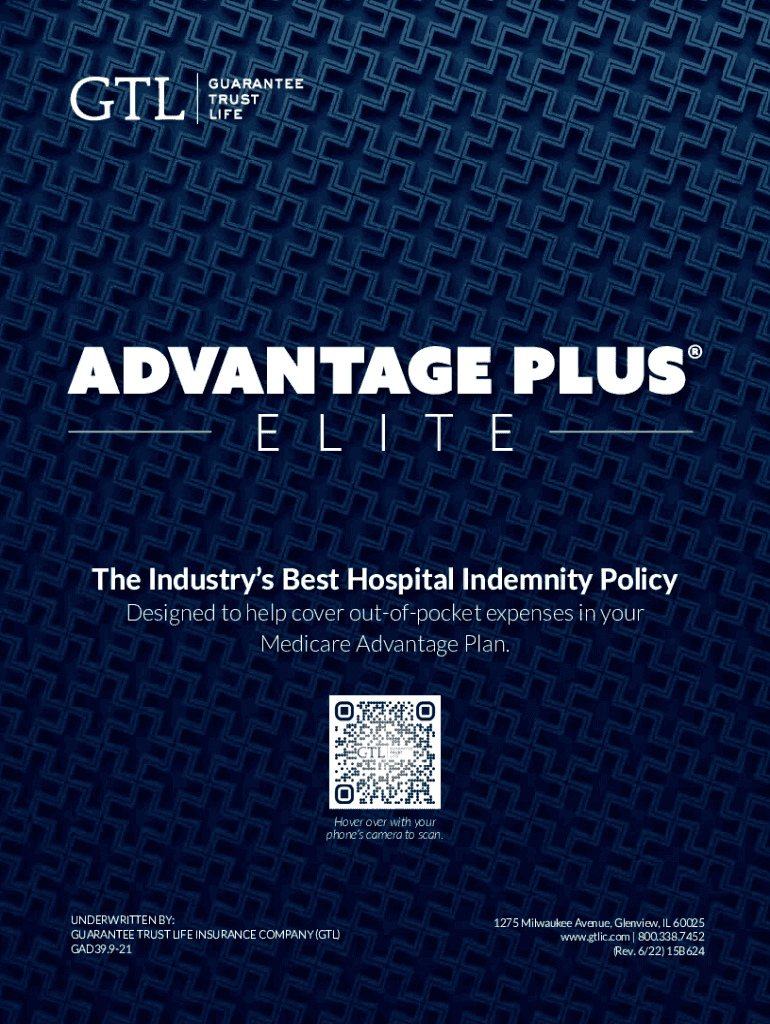 Fillable Online GTL Hospital Indemnity Plan - Senior Benefit Services ...