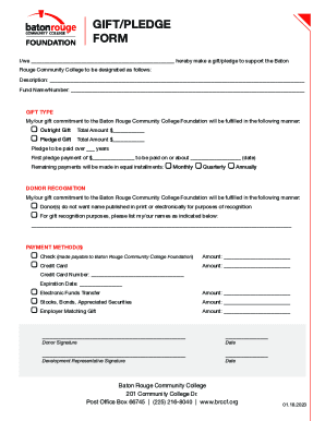 Fillable Online LETTER OF DONOR INTENT Company Name Fax Email Print ...