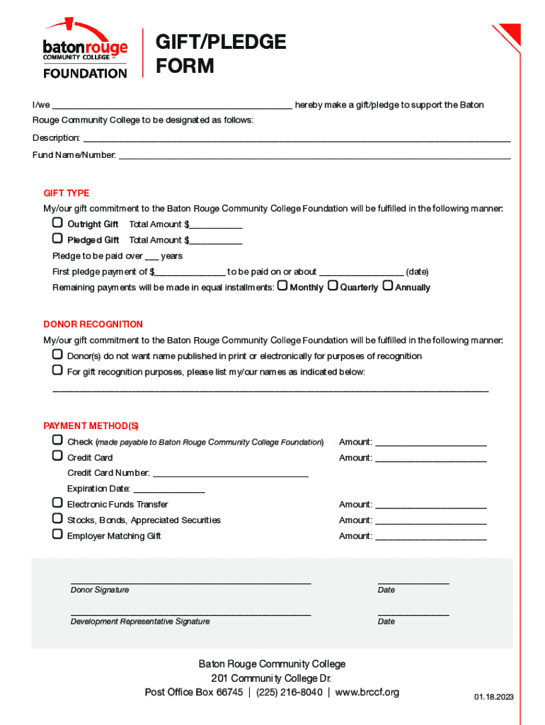 Fillable Online LETTER OF DONOR INTENT Company Name Fax Email Print ...