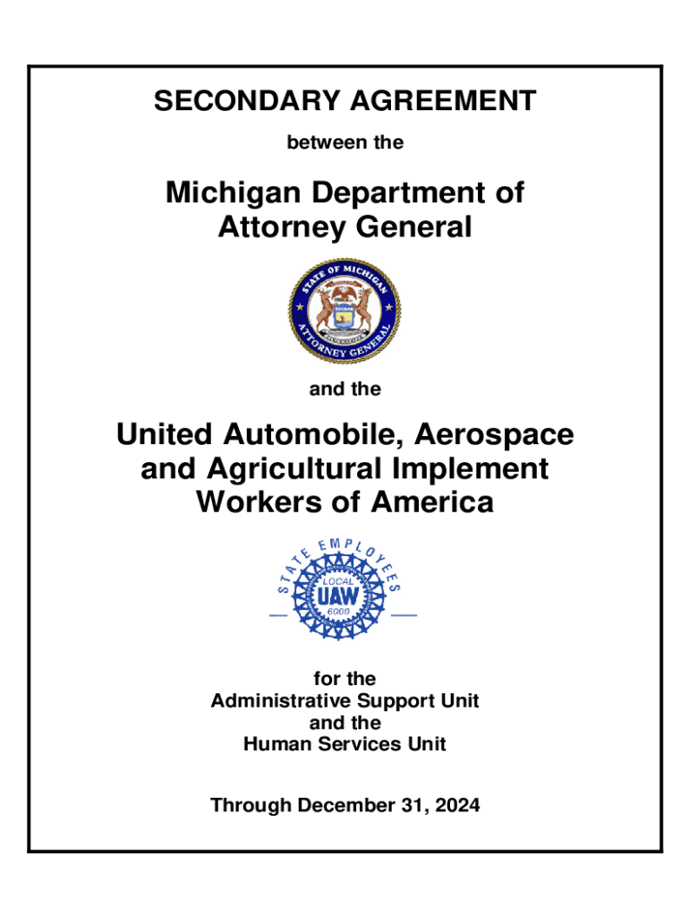 Fillable Online Agreement between the United Automobile, Aerospace ...
