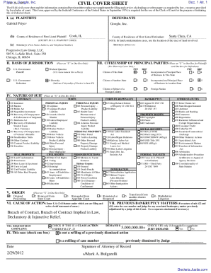 Fillable Online 4:28. Civil cover sheet (form JS 44)Secondary Sources ...