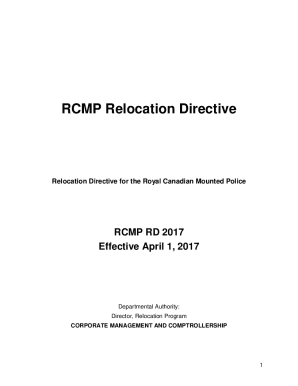 Fillable Online Rcmp Relocation Directive - Fill Online, Printable ...