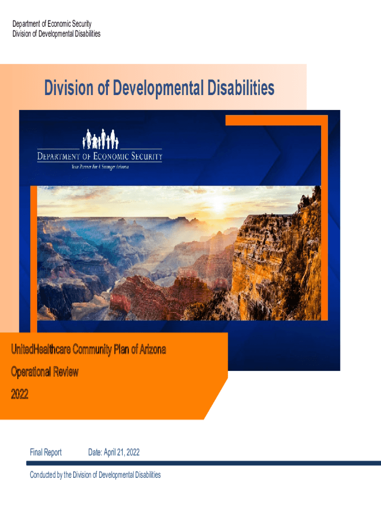 Fillable Online UnitedHealthcare Community Plan of Arizona Operational ...