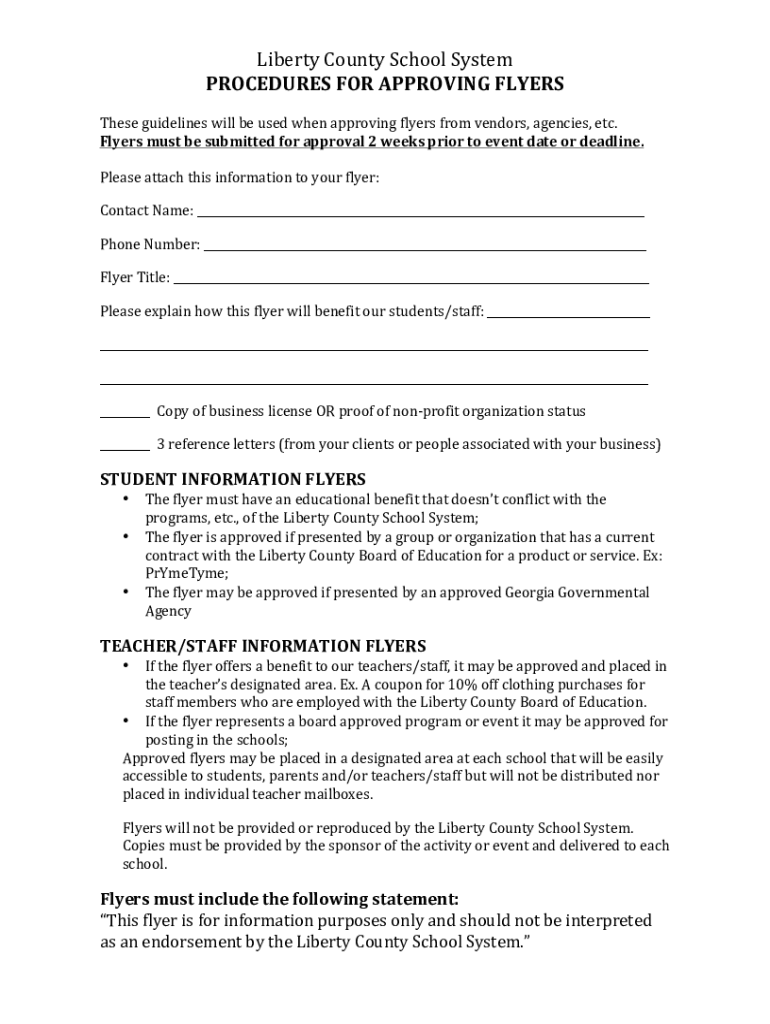 Fillable Online How To Maximize Your Chances of Flyer Approval Fax ...