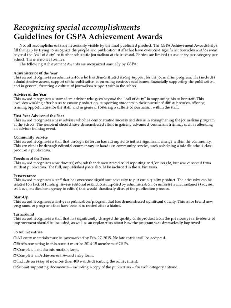 Fillable Online Secretary's Honor Awards and Presidential Rank Awards ...