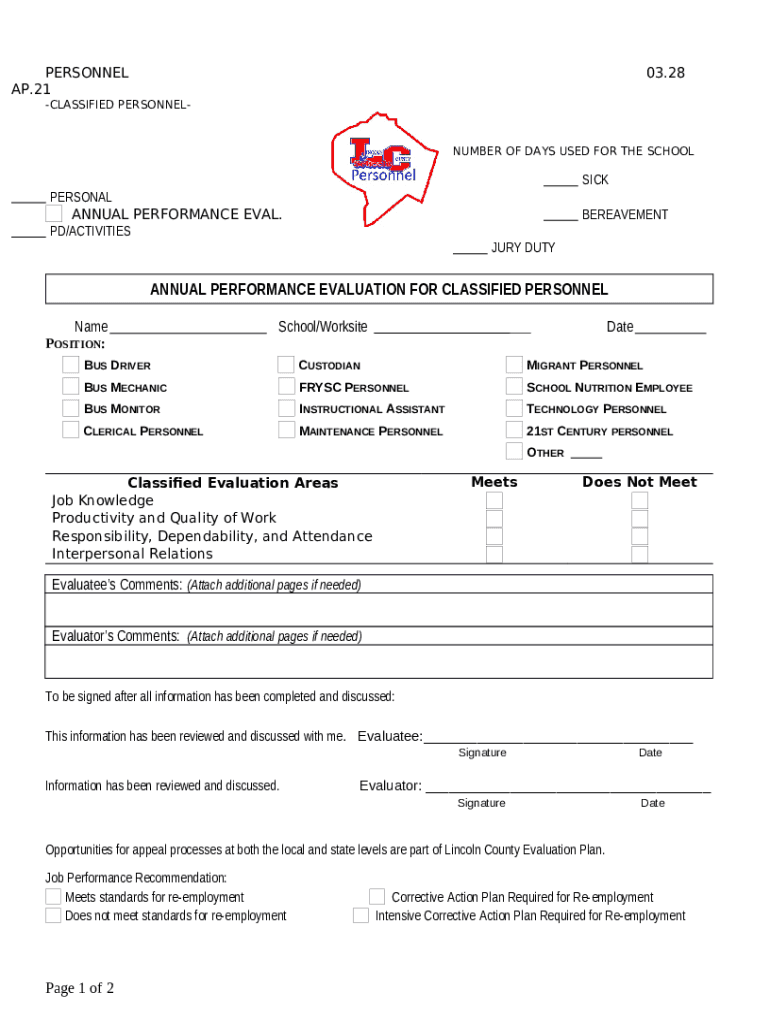 Annual Perance Evaluation Process Doc Template | pdfFiller