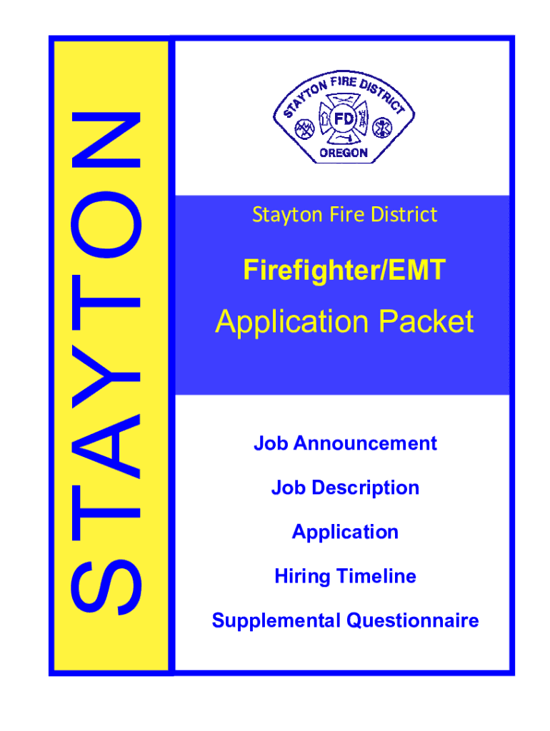 Fillable Online Stayton Fire District - Online Interest Form Fax Email ...