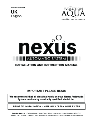 Fillable Online Nexus Automatic System - Control Box Wiring Diagram Fax ...