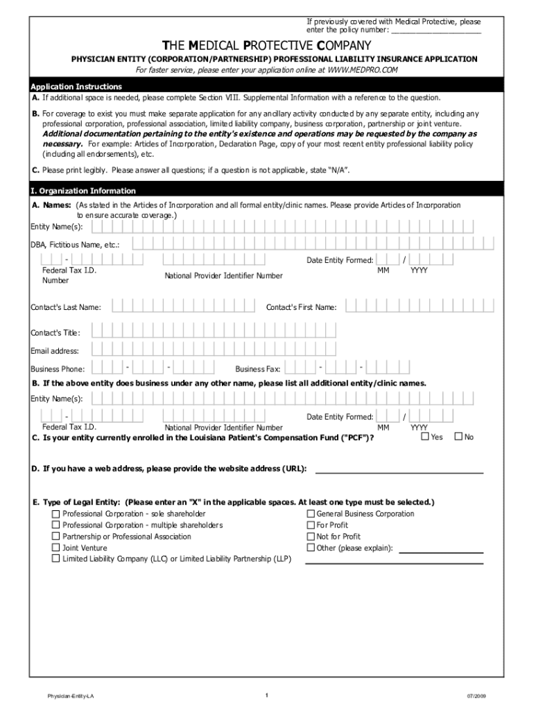 Fillable Online For coverage to exist you must make separate application for any ancillary ...