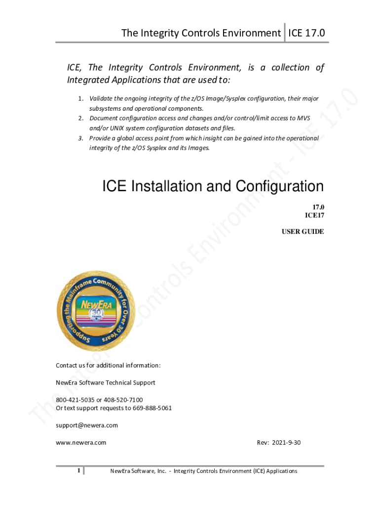 Fillable Online ICE Installation and Configuration - NewEra Fax Email ...