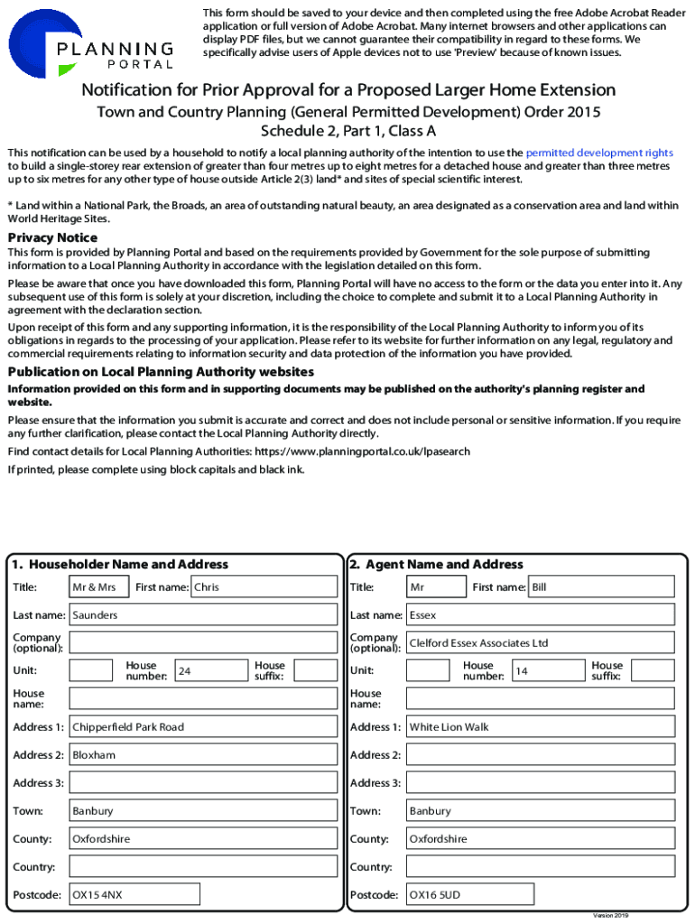Fillable Online information to a Local Planning Authority in accordance ...