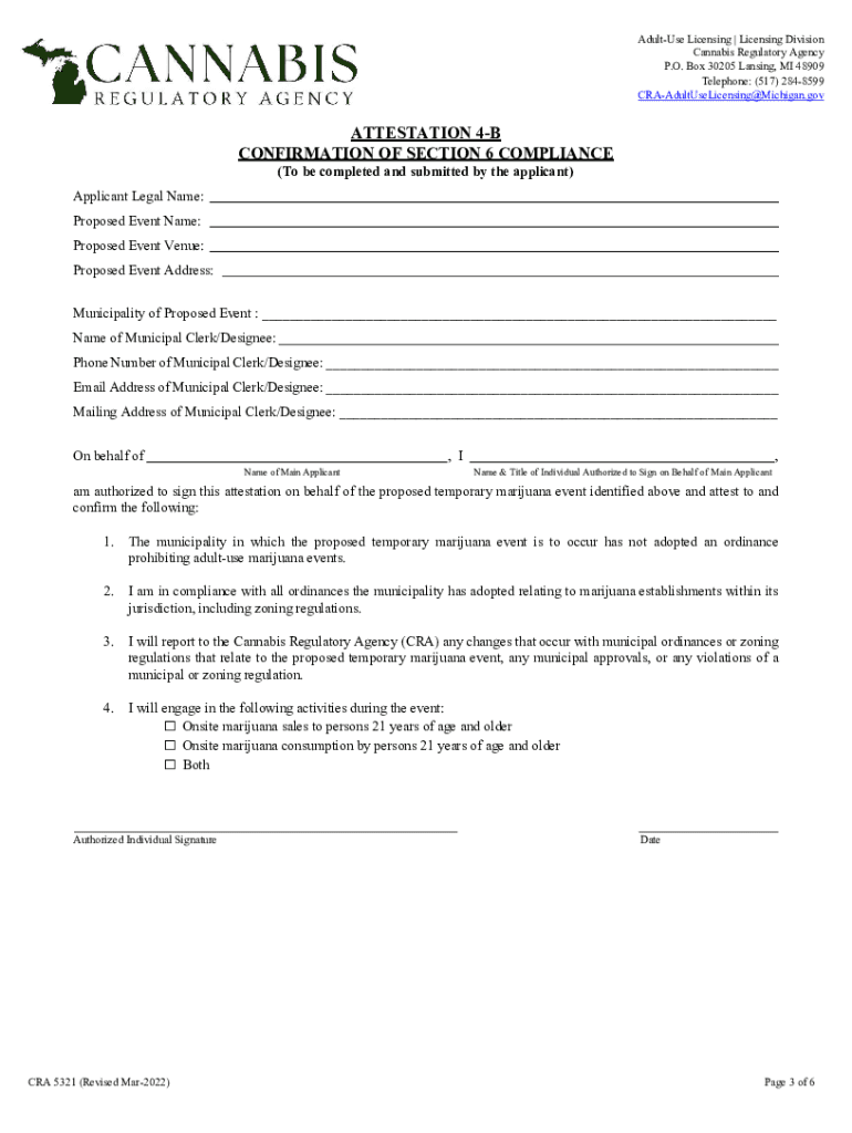 Fillable Online State of Michigan, Licensing and Regulatory Affairs ...