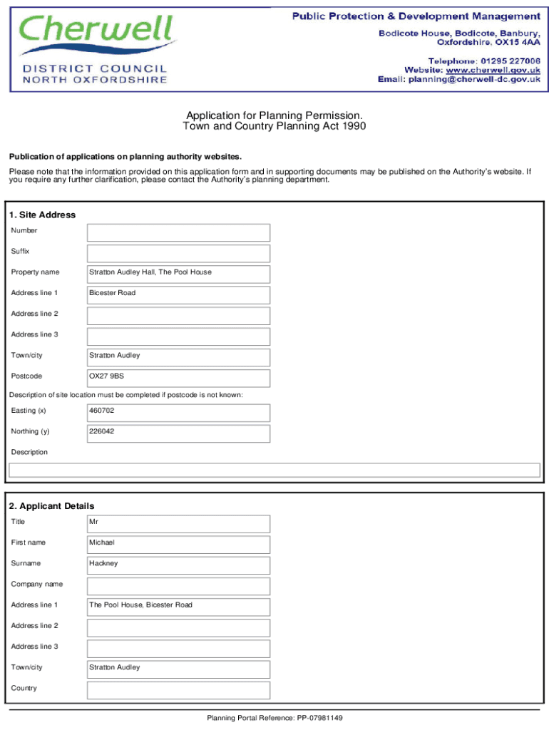 Fillable Online Stratton Audley Hall, The Pool House Fax Email Print ...