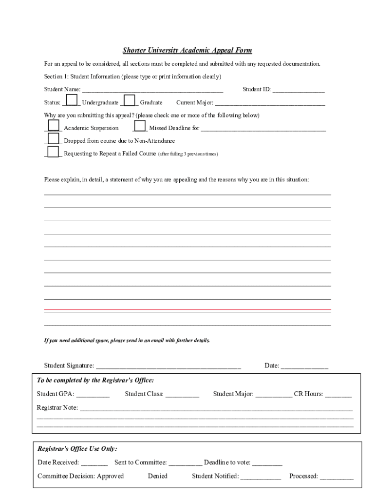 Fillable Online Academic-Appeal-Form-.pdf Fax Email Print - pdfFiller