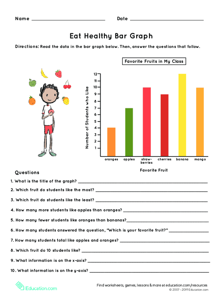 Fillable Online Students in a class voted for their favorite fruit ...