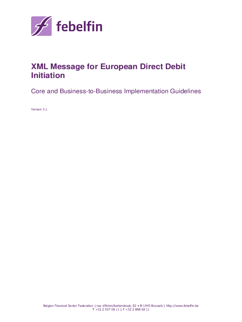 Fillable Online SEPA Direct Debit Core E-Mandate Service ... Fax Email ...