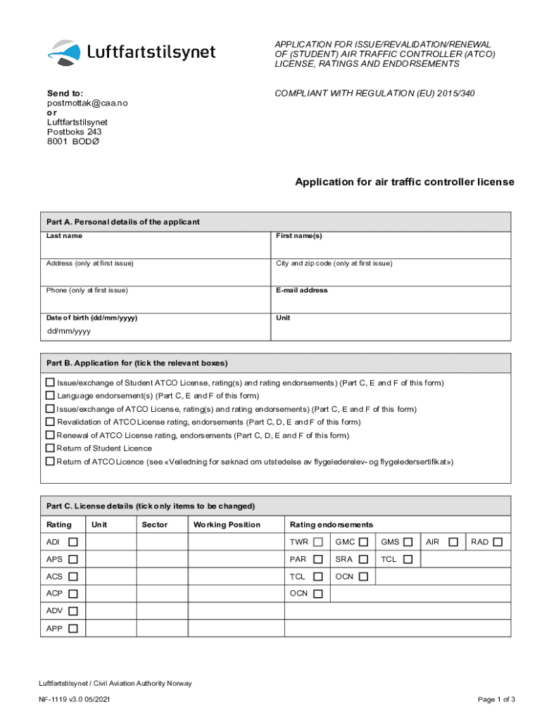Fillable Online Application for issue revalidation renewal of Student ...