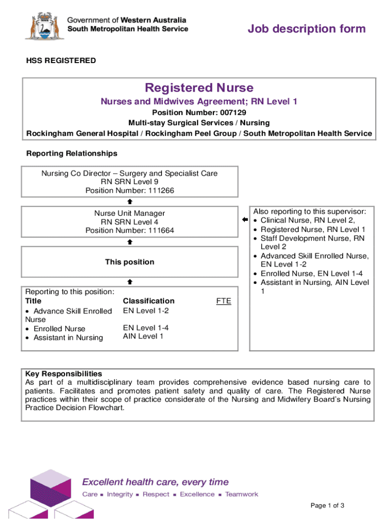 Fillable Online SMHS JDF Template - Registered Nurse rn1. Template to ...