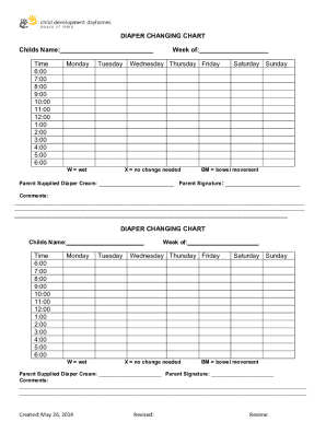 Fillable Online Free Daycare Daily Schedule Samples, Templates & Guide ...