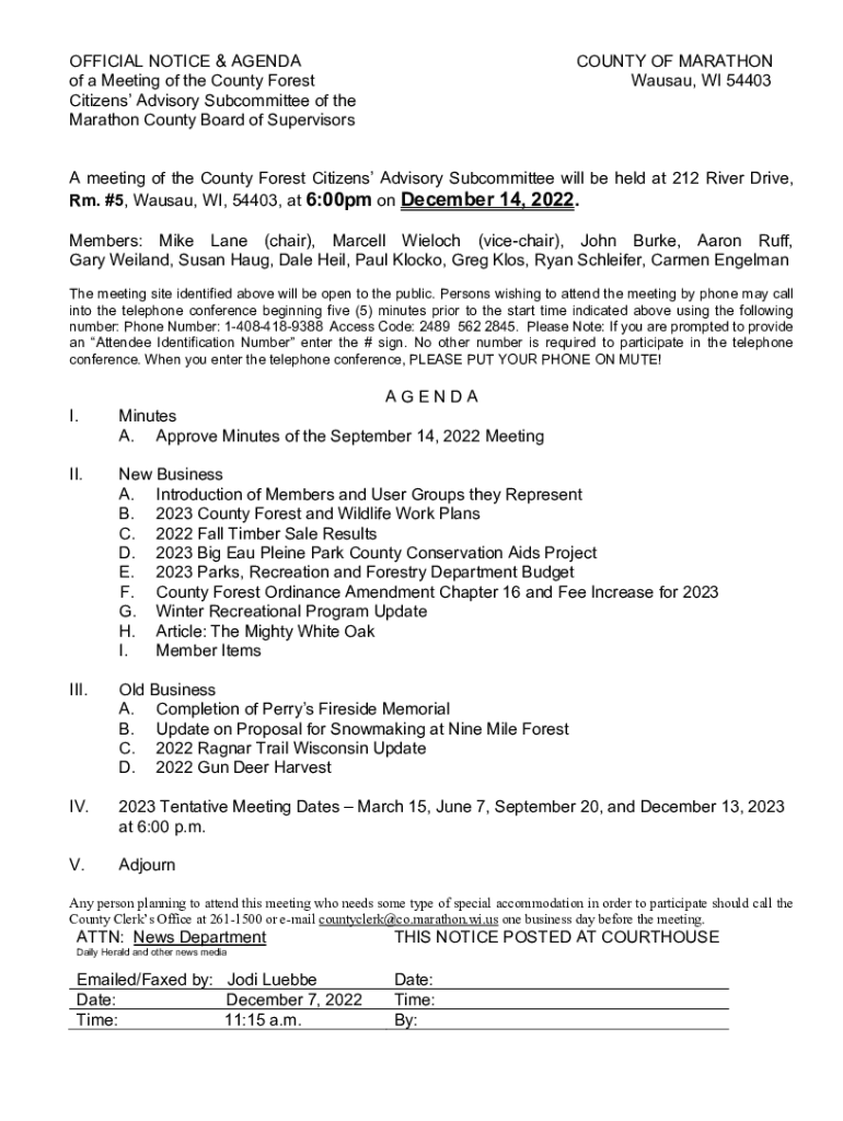 Fillable Online Gary Weiland, Susan Haug, Dale Heil, Paul Klocko, Greg ...