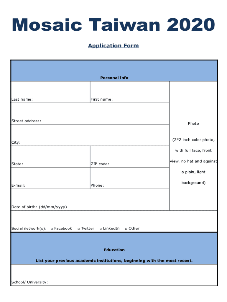 Fillable Online Taiwan Passport / Visa Photo Requirements and Size Fax ...