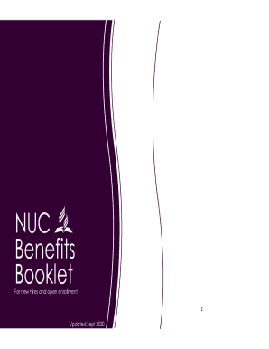 Fillable Online NUC Benefits Booklet Fax Email Print - pdfFiller