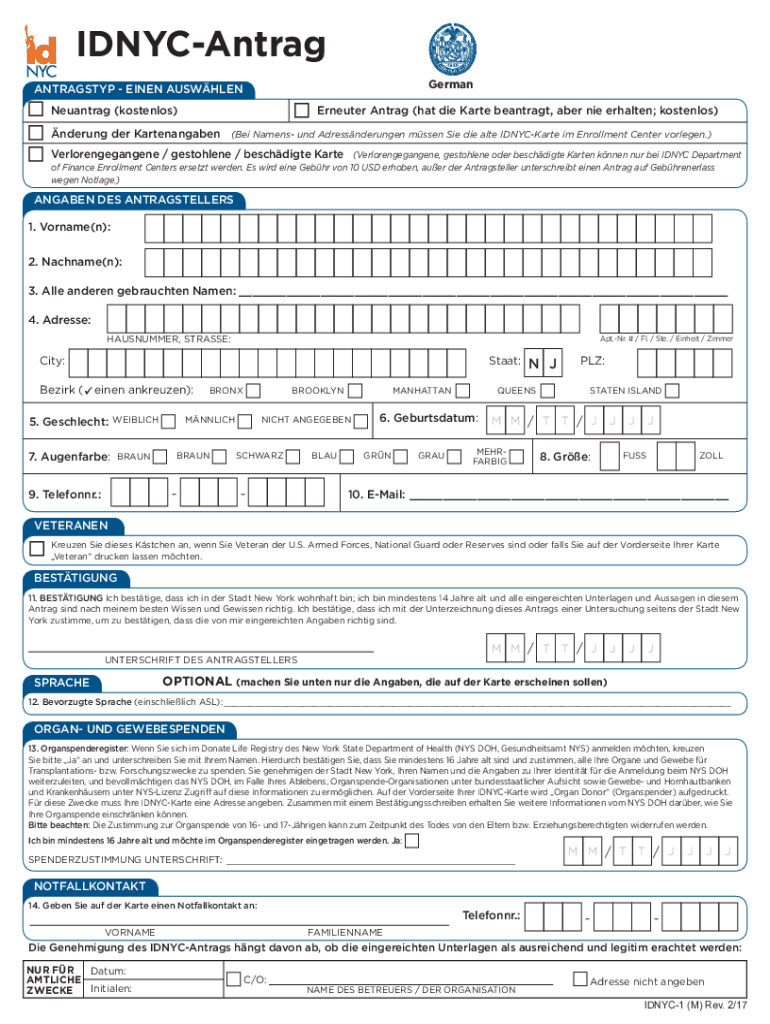 Ausfüllbar Online NYC Health + Hospitals/Woodhull to Host Pop-up IDNYC ...