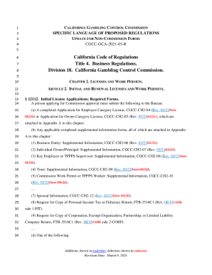 Fillable Online Chapter 6. Reserved - Browse - California Code of ...