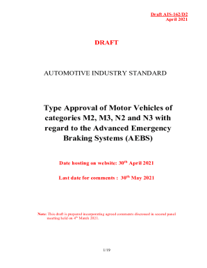 Fillable Online Criteria for Vehicle Types, Variants and Versions Fax ...