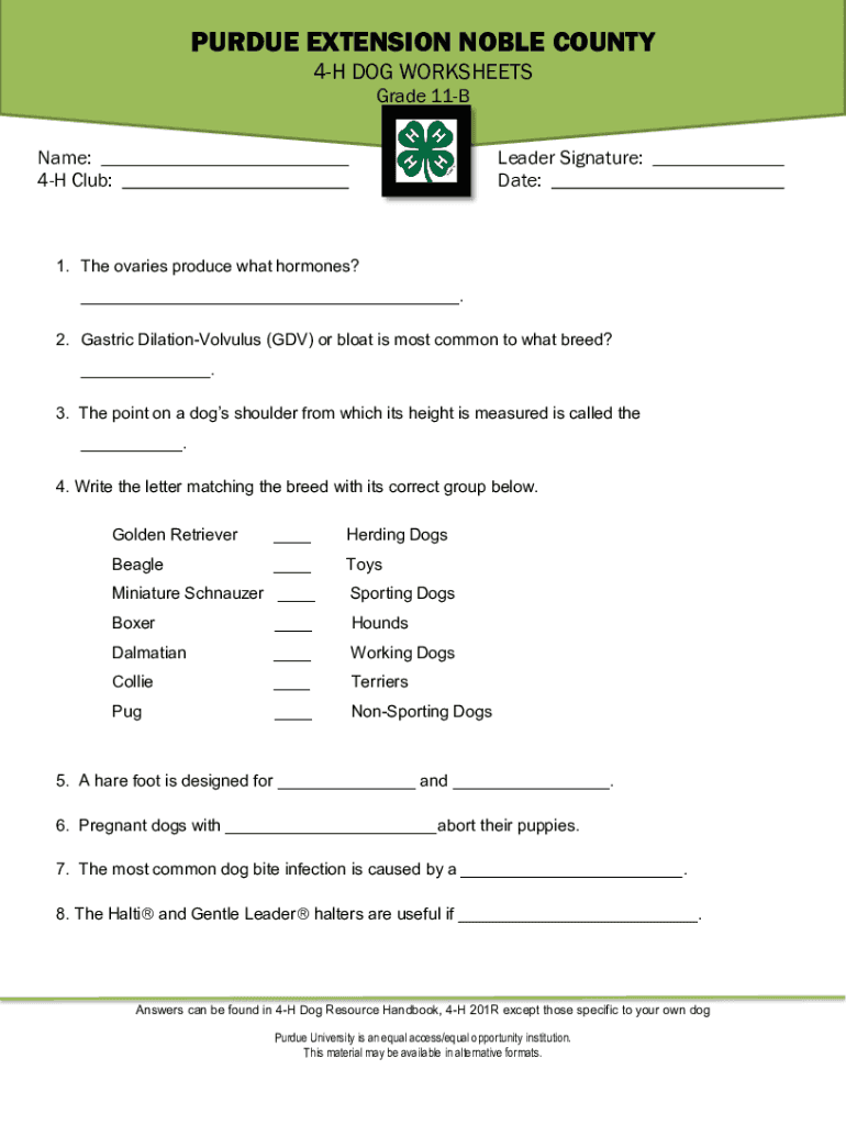 Fillable Online extension purdue June Pre fair 2023 4-H News - Purdue ...