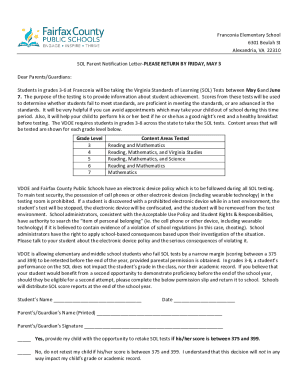 Fillable Online Attendance FormFranconia Elementary School Fax Email Print - pdfFiller