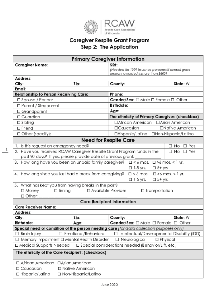 Fillable Online Primary Caregiver Information Fax Email Print - pdfFiller