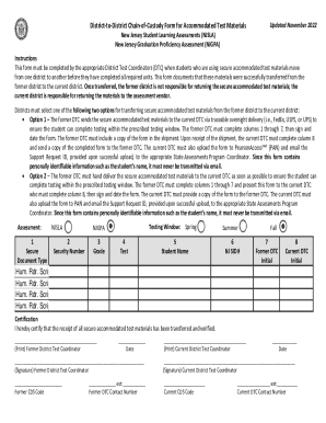 Fillable Online New Jersey Test Security Agreement Fax Email Print ...