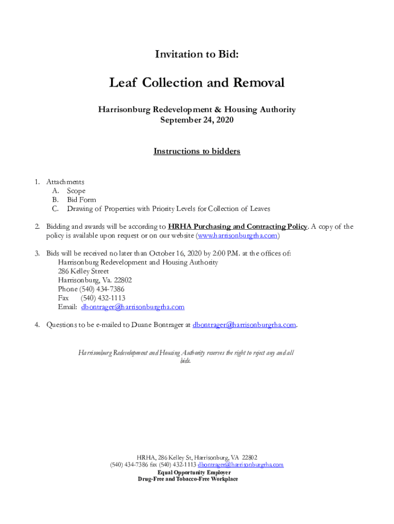 Fillable Online Invitation to Bid: Fax Email Print - pdfFiller