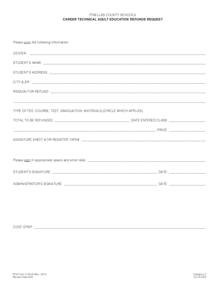 Fillable Online PCS Form 2-2516 Fax Email Print - pdfFiller