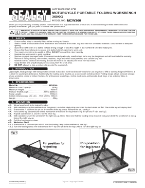 Fillable Online 360kg Motorcycle Portable Folding Workbench/Pit Table ...