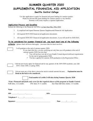 Fillable Online SUMMER QUARTER 22 (8 Weeks) Fax Email Print - pdfFiller