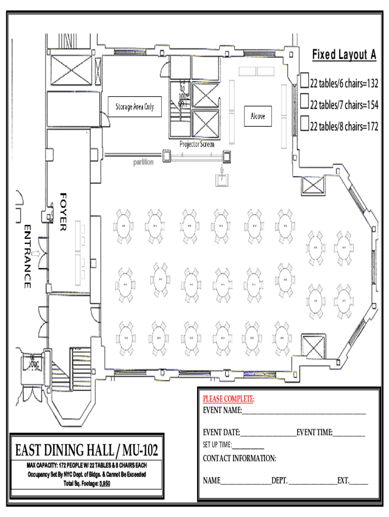 Fillable Online Student Center EastDining Services - UIC Dining Fax ...